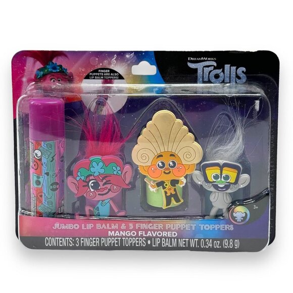 Trolls | Bath, Skin & Hair | Trolls World Tour Jumbo Lip Balm 3 Finger ...